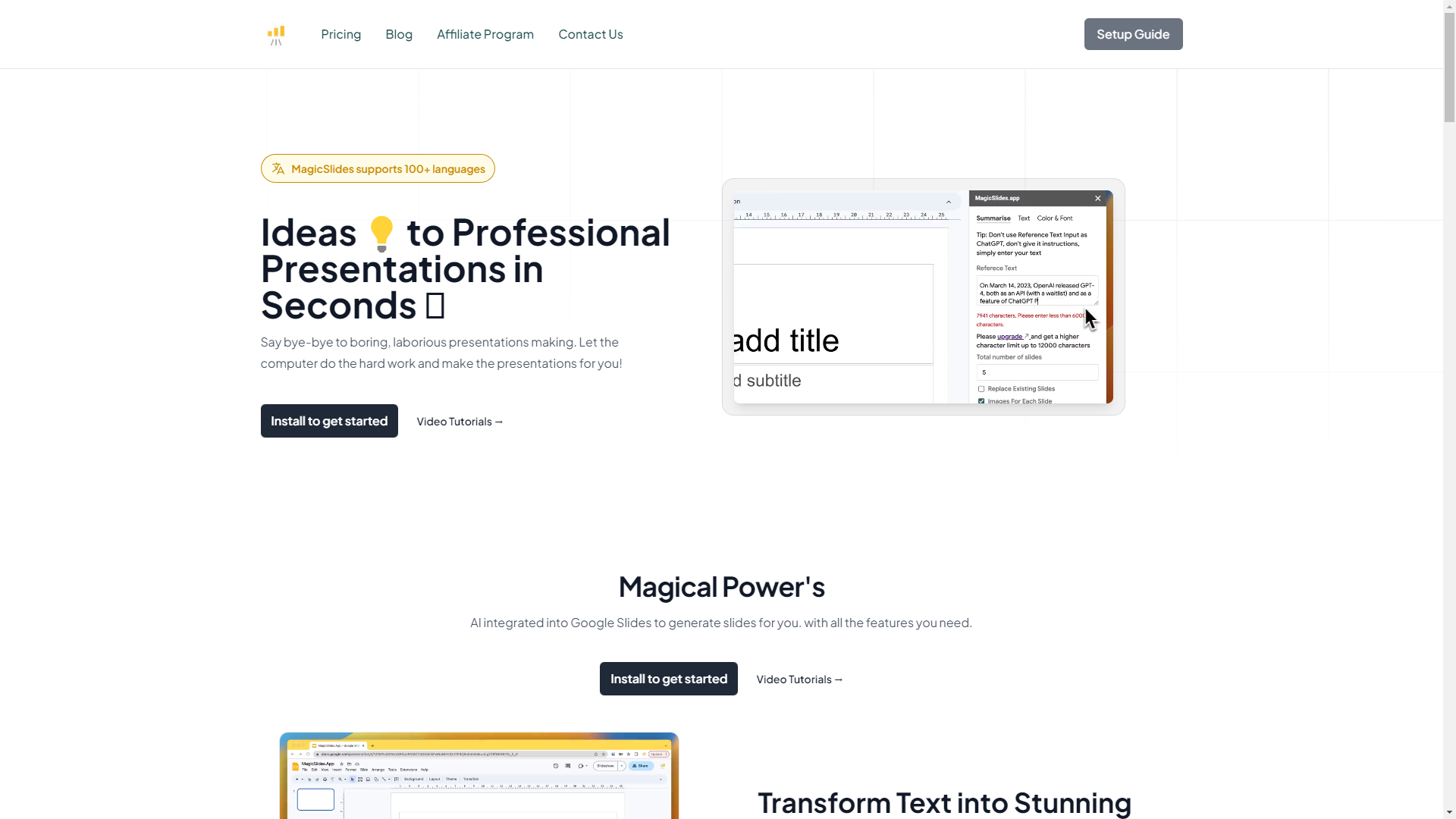 MagicSlides - WebSaga